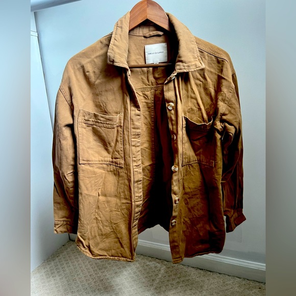 Thread & Supply | Jackets & Coats | Layering Jacket Tan Button Up ...